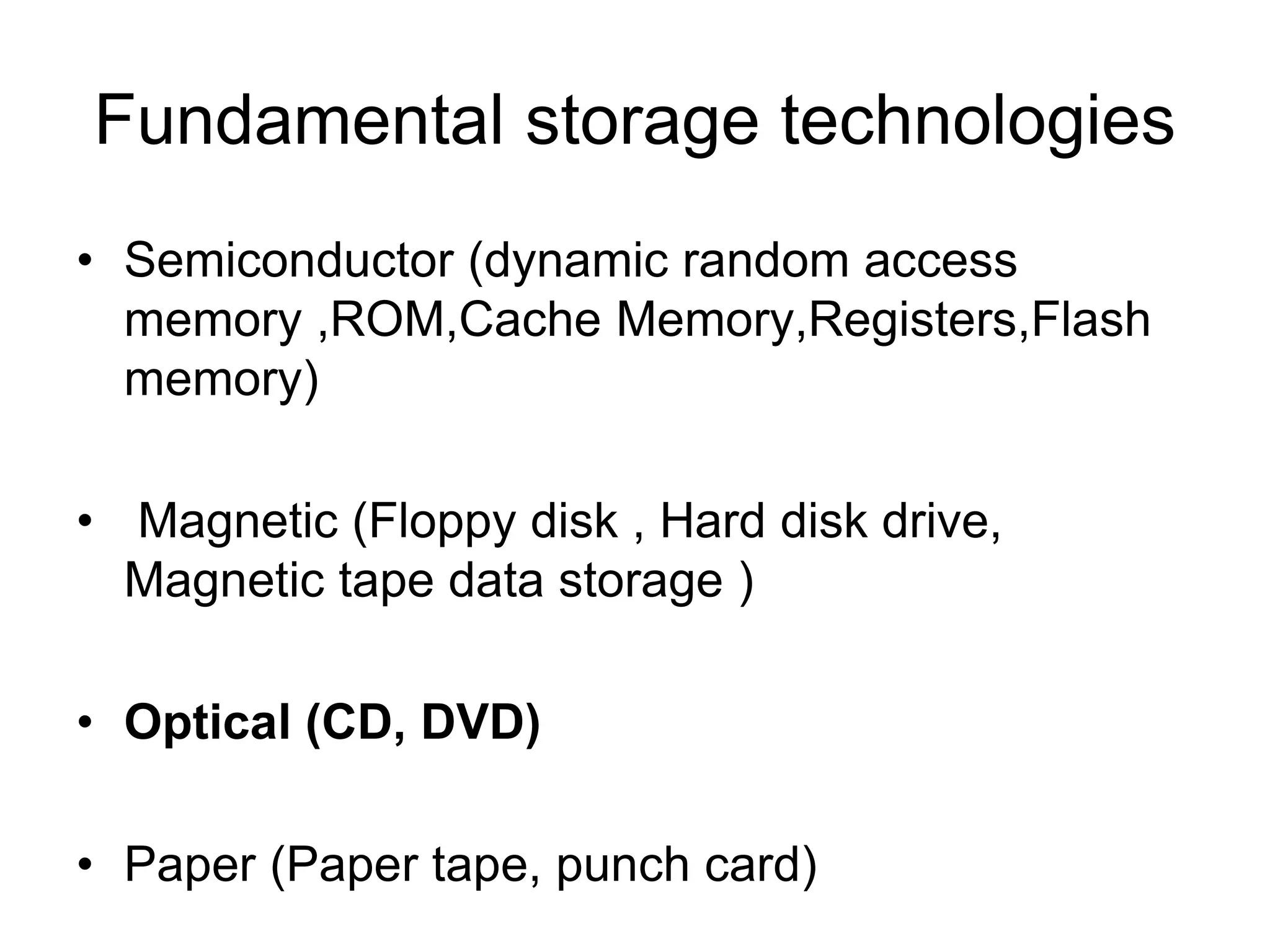 Memory and storage | PPT