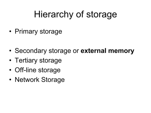 Memory and storage | PPT