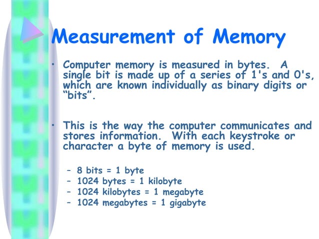 Computer Memory, Storage and their types .ppt