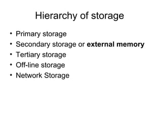 Memory and storage | PPT