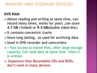 Memory and storage devices | PPTX