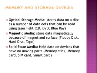 Memory and storage devices | PPTX