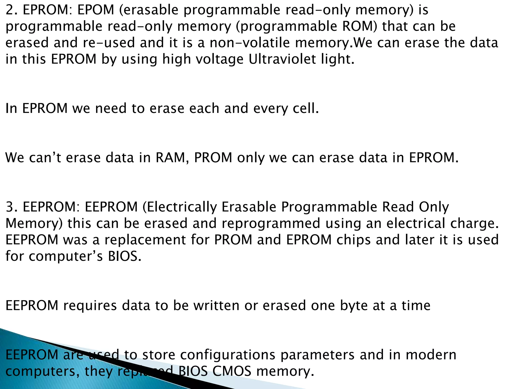 Memory and storage devices | PPTX