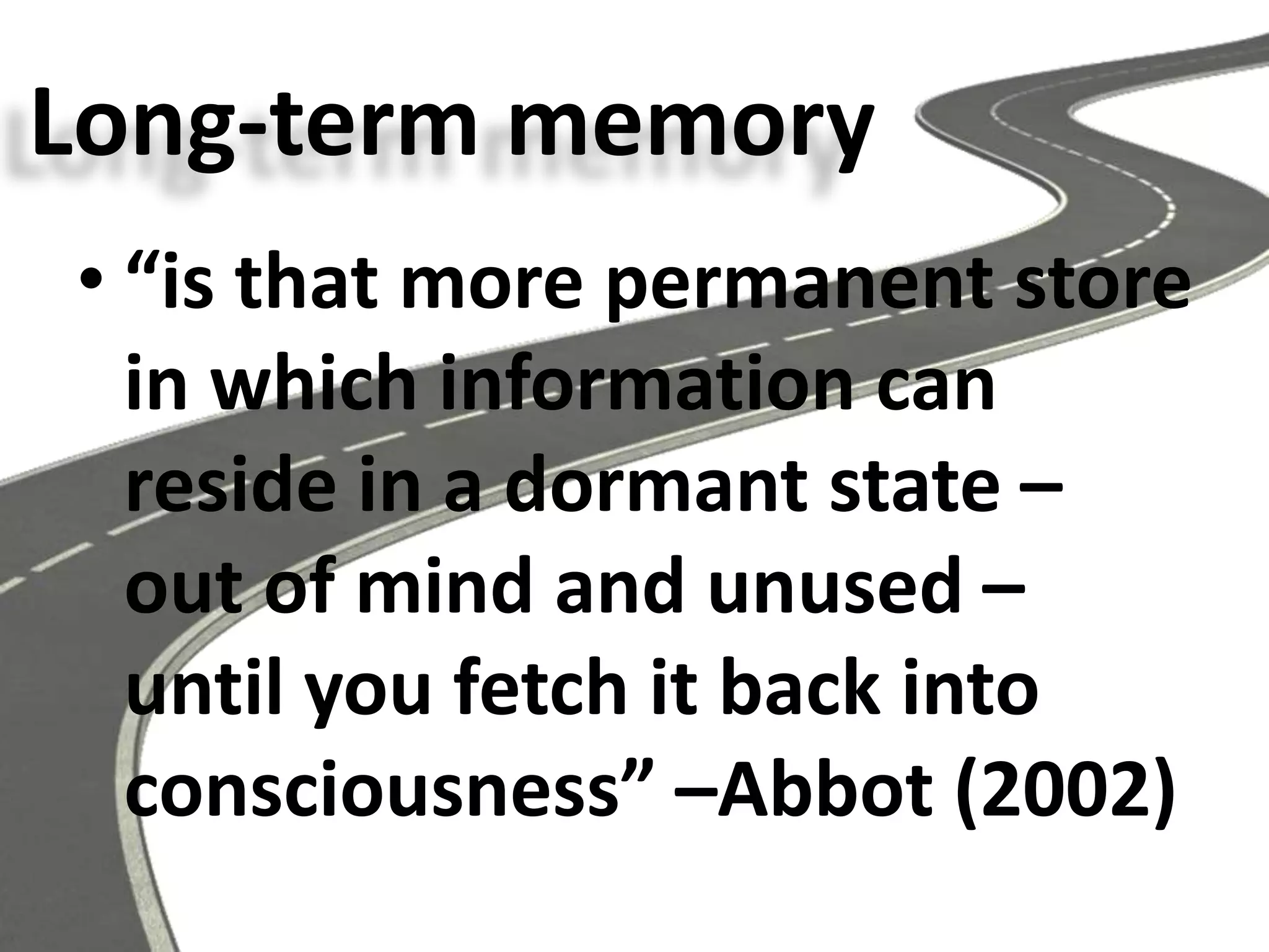 Memory and Information Processing | PPT