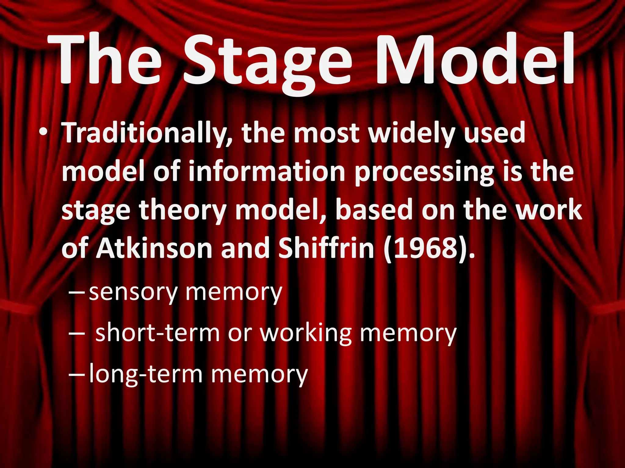 Memory and Information Processing | PPT