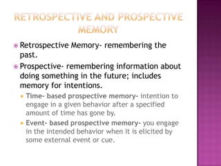 Memory and Thinking | PPTX