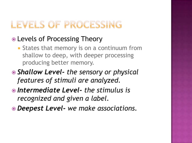 Memory and Thinking | PPTX