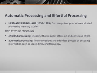 Thinking and Memory | PPTX