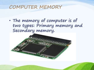Memory bits and bytes | PPT