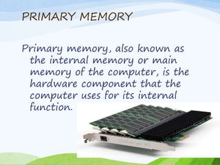 Memory bits and bytes | PPTX