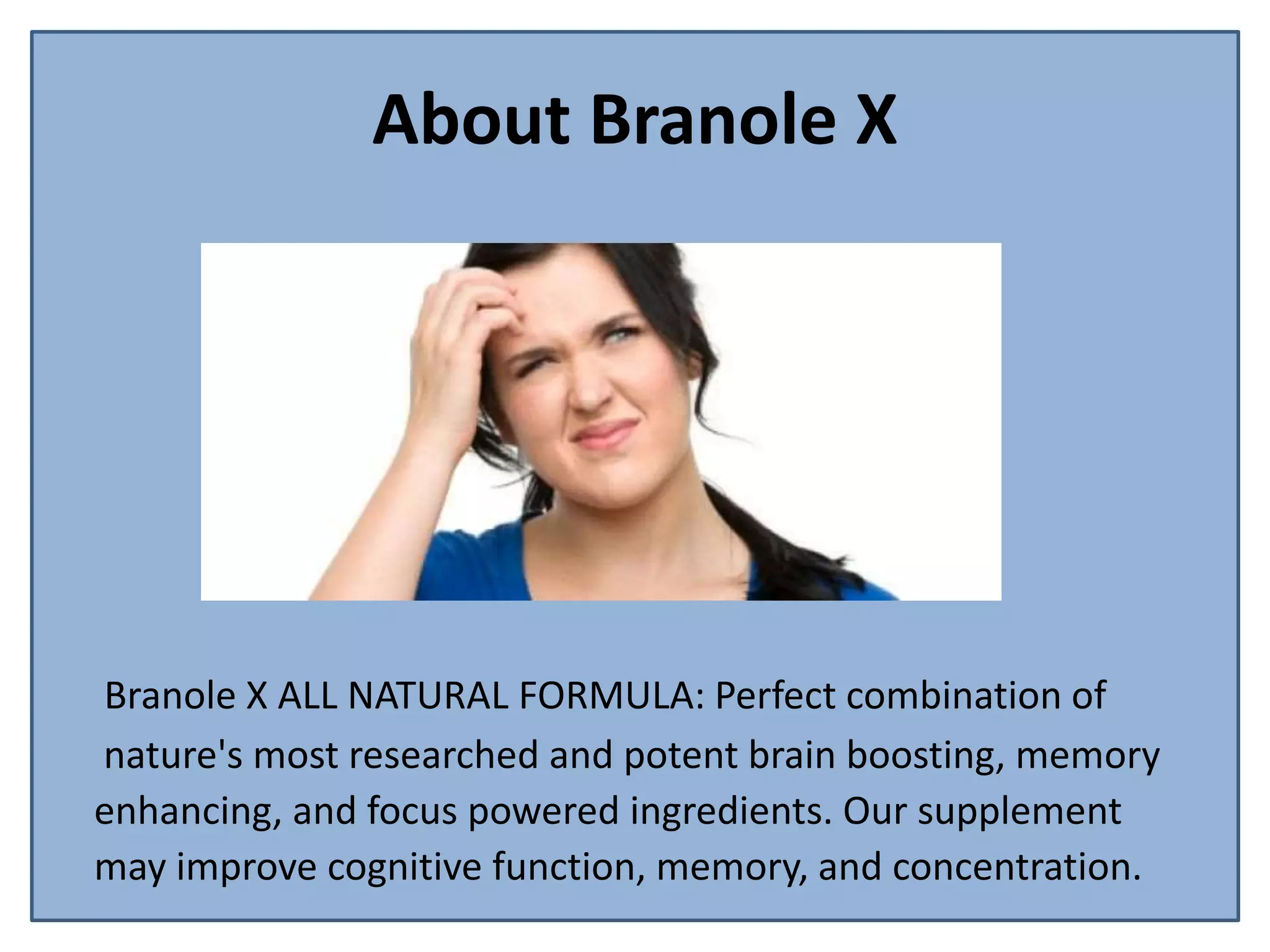 Natural Brain Function Booster Supplement | PPT