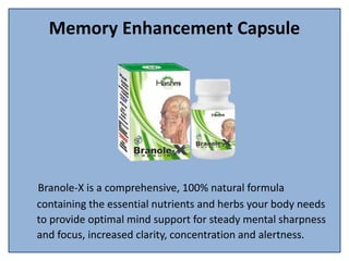Natural Brain Function Booster Supplement | PPTX
