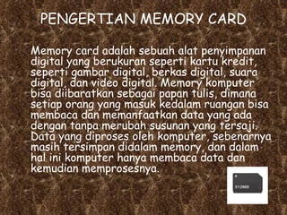 Memory card | PPT