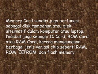 Memory card | PPT