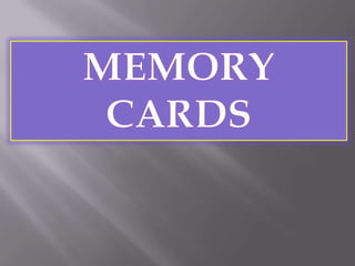 Memory cards | PPTX
