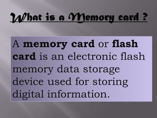 Memory cards | PPTX