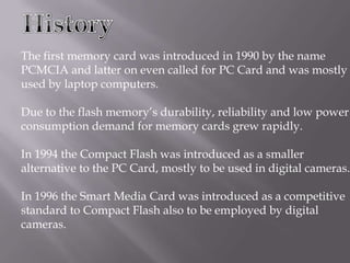 Memory cards | PPTX