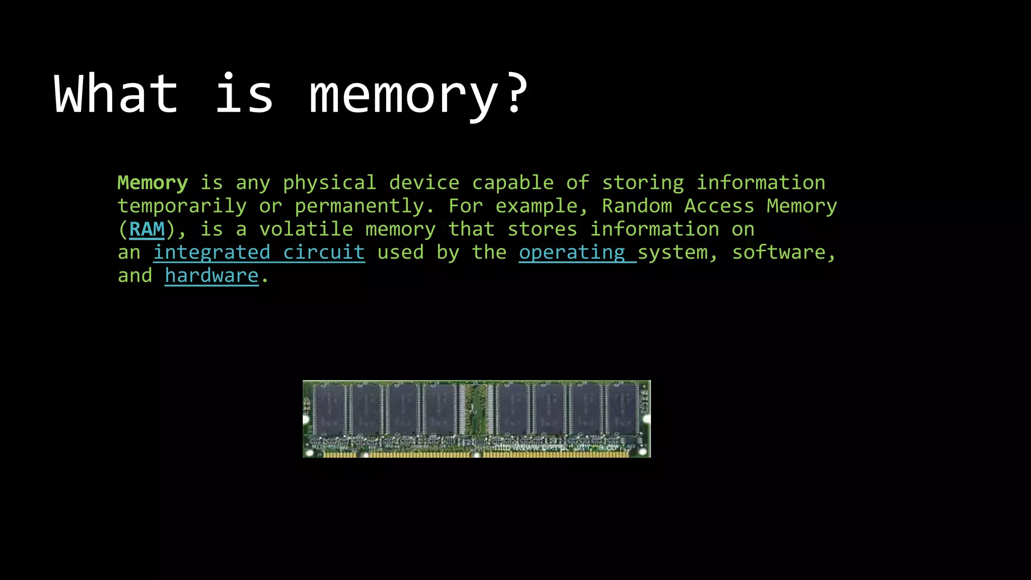 Memory | PPT