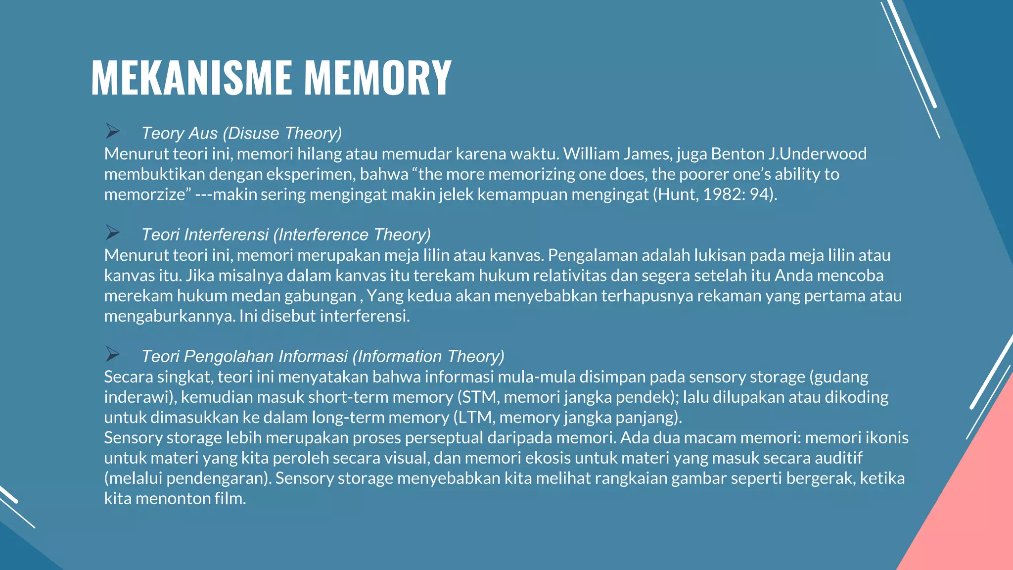 Memory dan berfikir | PPT