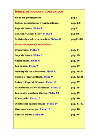Los alimentos | PDF