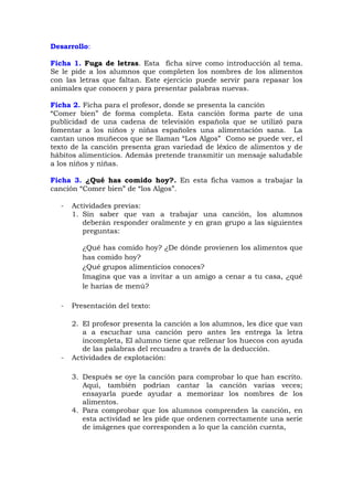 Los alimentos | PDF