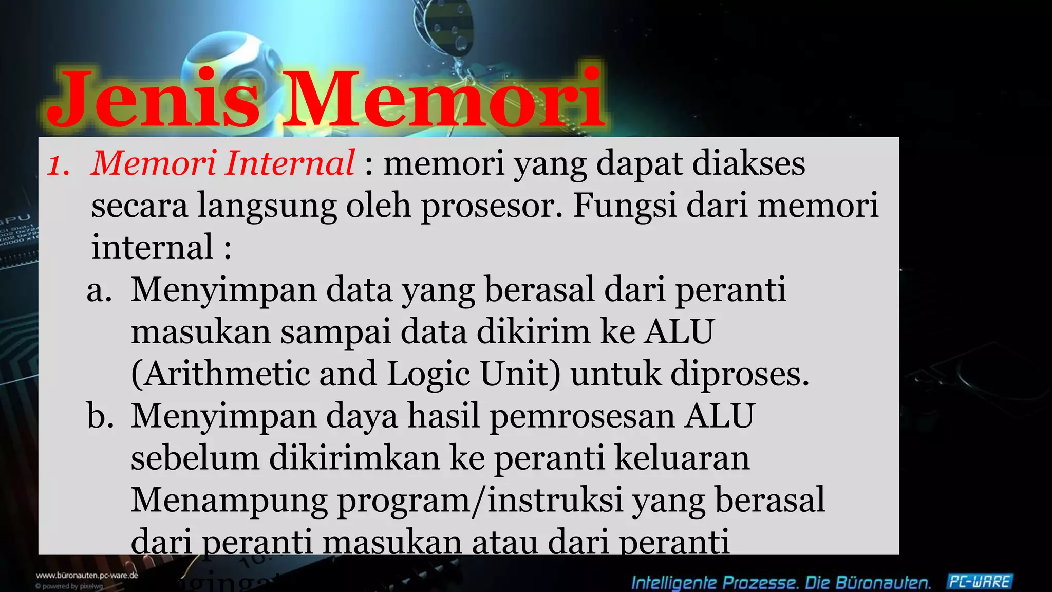Perangkat Memori / Memory Device | PPTX