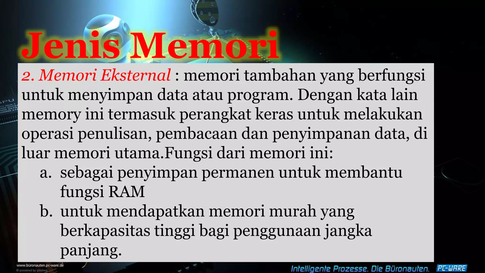 Perangkat Memori / Memory Device | PPTX