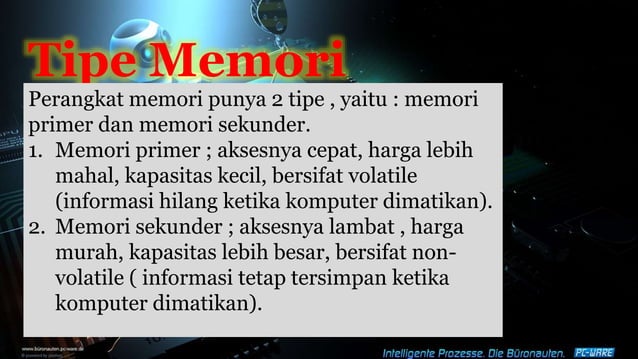 Perangkat Memori / Memory Device | PPT
