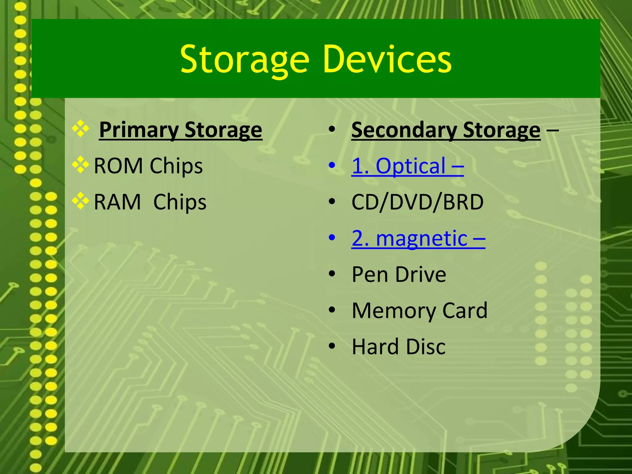 Memory devices | PPT