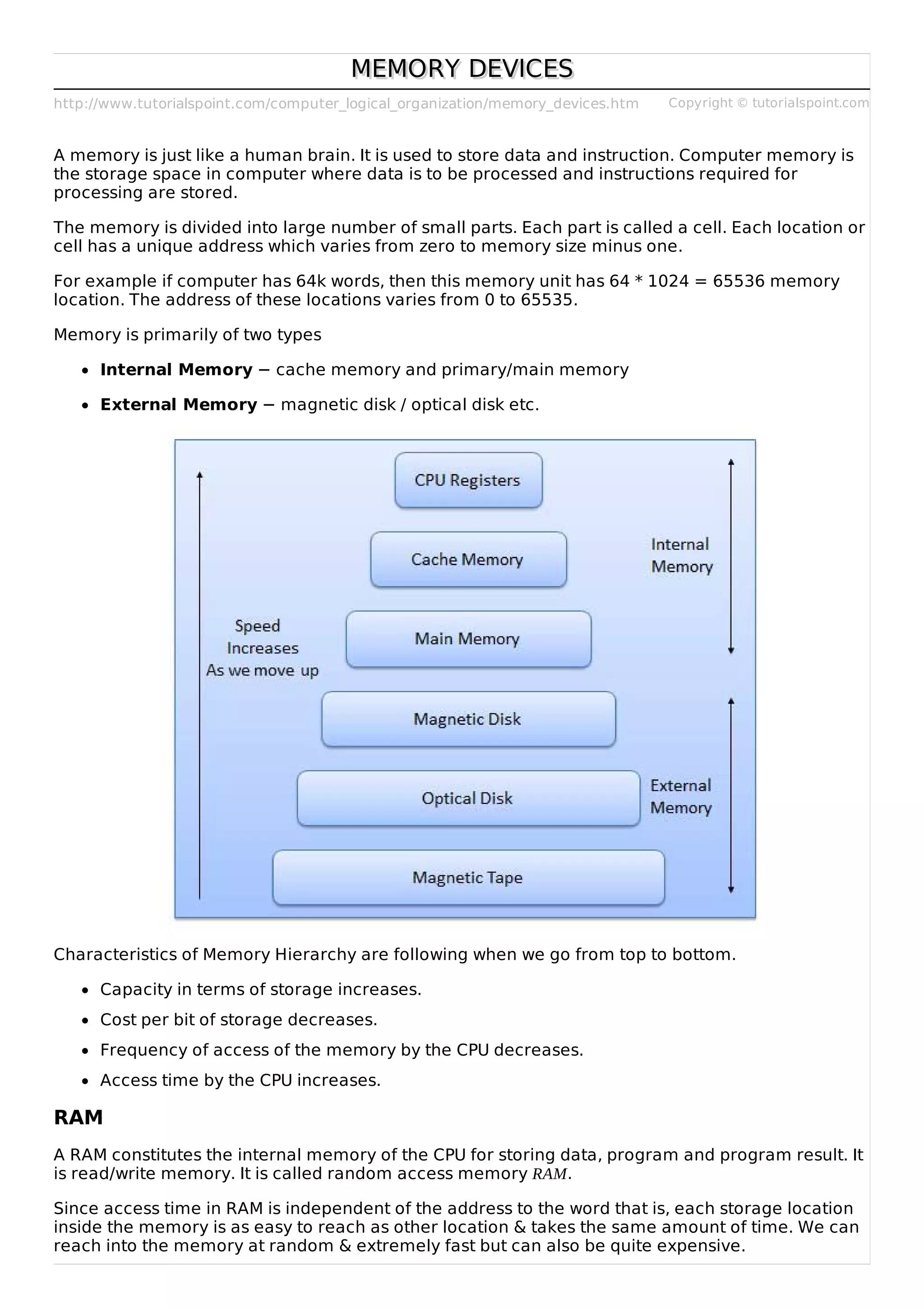 Memory devices | PDF