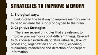 Memorydisorder psycology | PPTX