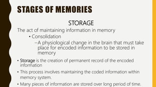 Memorydisorder psycology | PPTX