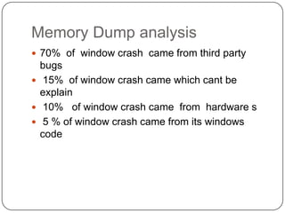 Memory Dump | PPT