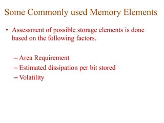 Memory elements 1 | PPTX