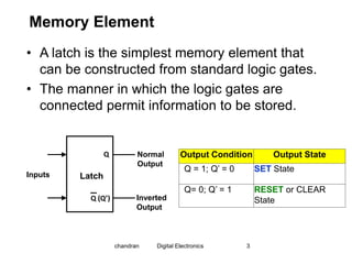 Memory elements | PDF