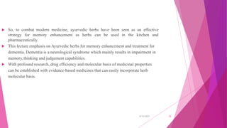memory enhancerrs.pptx | Herbs and Supplements | Alternative Medicine