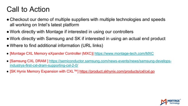 Q1 Memory Fabric Forum: CXL Controller by Montage Technology | PDF | Operating Systems ...