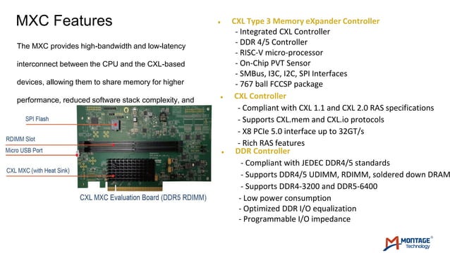 Q1 Memory Fabric Forum: CXL Controller by Montage Technology | PDF ...
