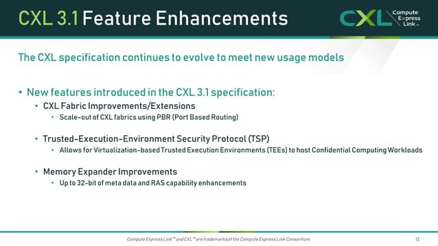 Q1 Memory Fabric Forum: Compute Express Link (CXL) 3.1 Update | PPTX