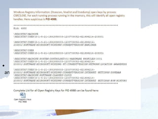 Memory forensic analysis (aashish) | PPT
