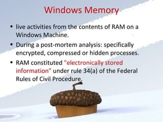 Memory forensic analysis (aashish) | PPT