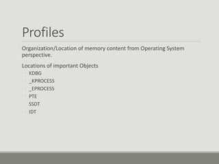 Memory forensics | PPTX