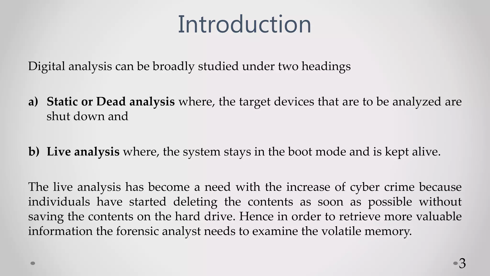 Memory Forensics | PPTX