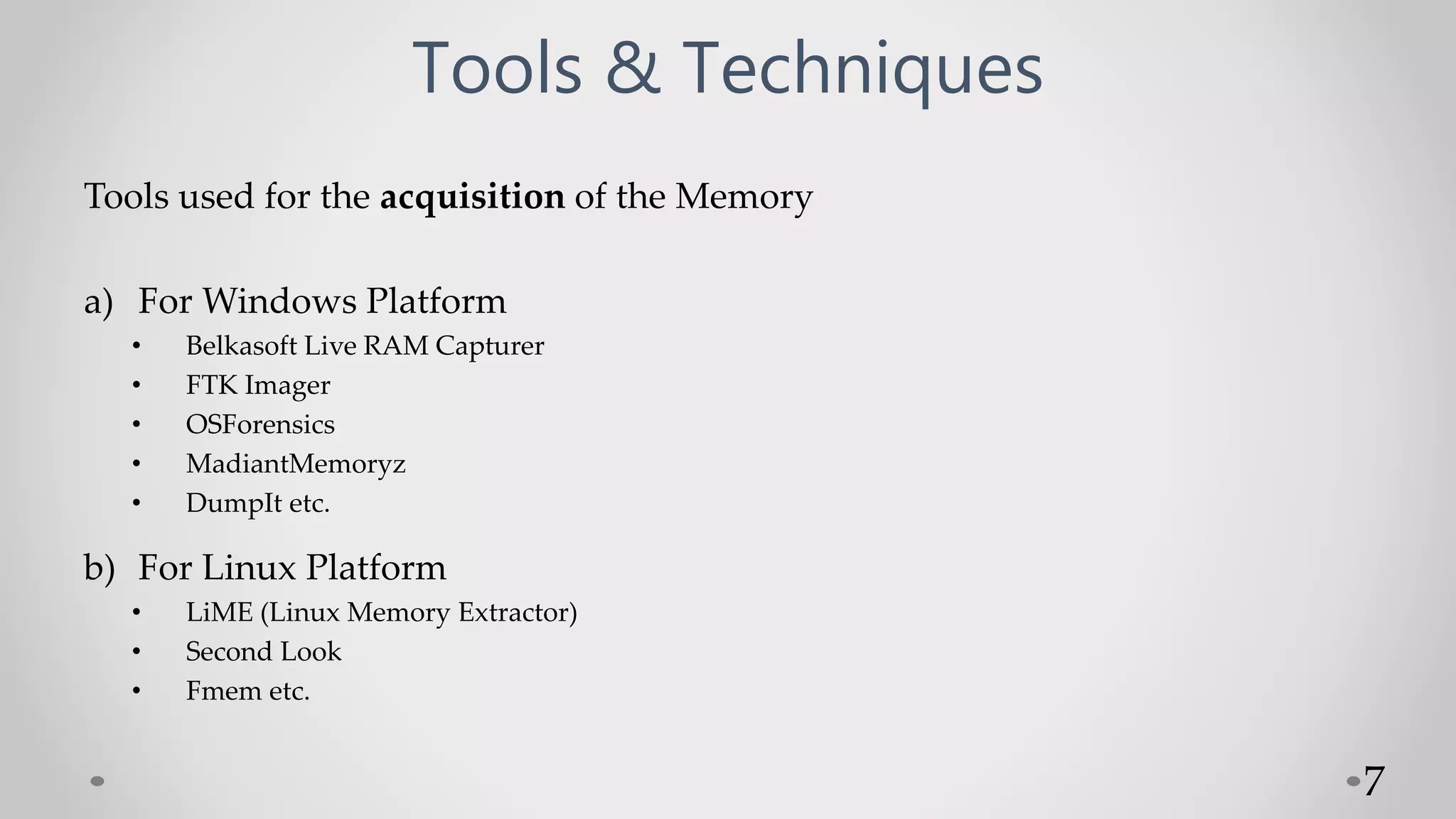 Memory Forensics | PPTX