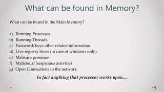 Memory Forensics | PPTX
