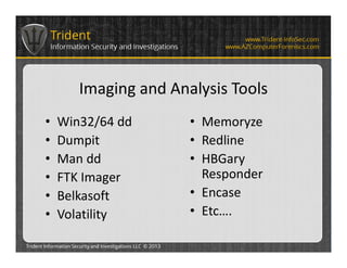 Memory forensics and incident response | PDF