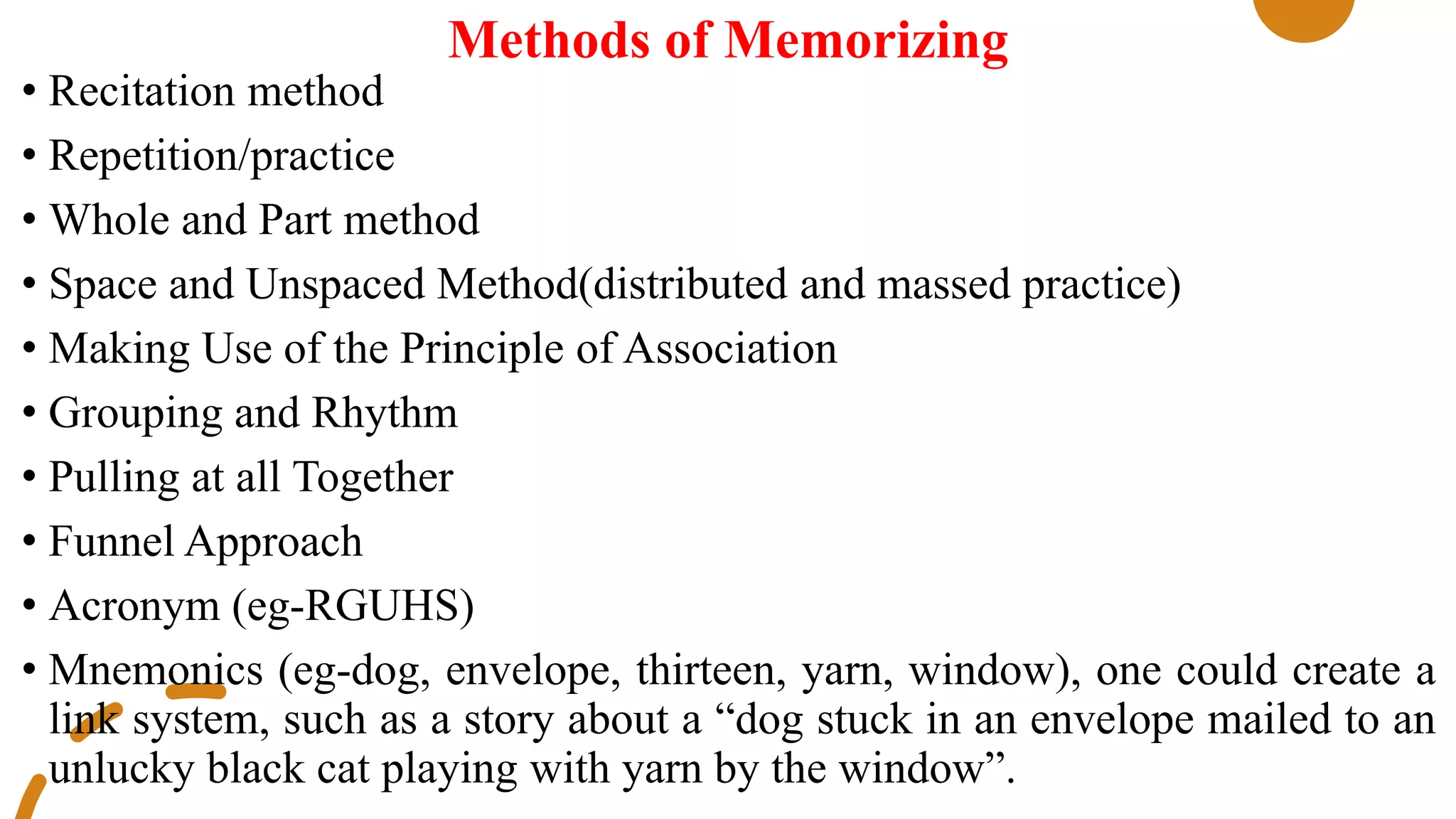 Memory & forgetting | PPTX