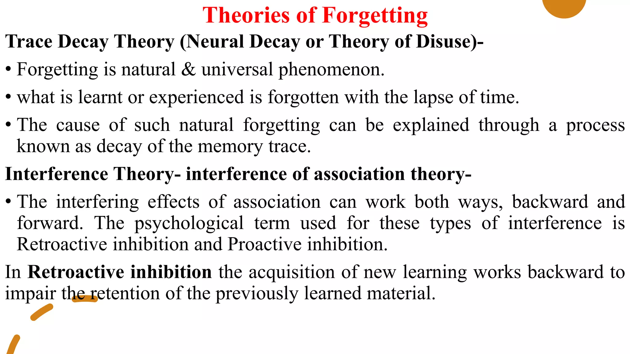 Memory & forgetting | PPTX