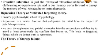 Memory & forgetting | PPTX