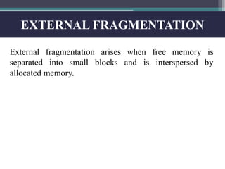 Memory fragmentation by ofor williams daniel | PPTX